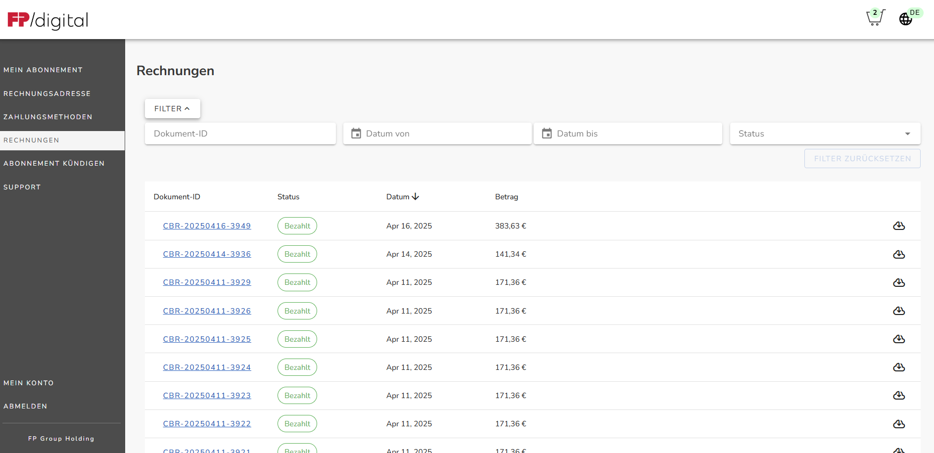 Alles an einem Ort: Das neue Self-Service-Portal für FP Sign